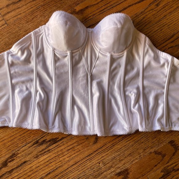 Dominique | Intimates & Sleepwear | Dominique White Satin Torsolette ...